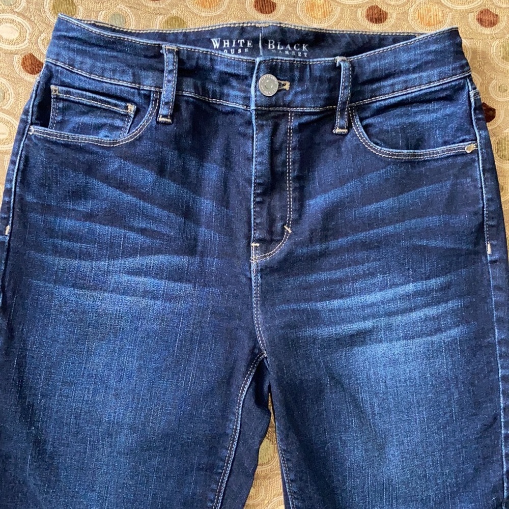 Deep Blue Denim Embellished Jeans - Gem